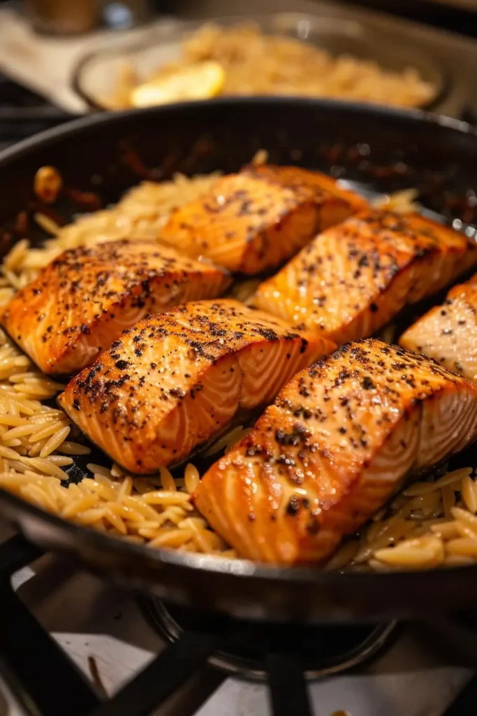 Lemon Salmon Orzo Recipe Easy Family Dinner